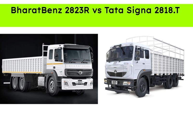 BharatBenz 2823R vs Tata Signa 2818.T spec comparison
