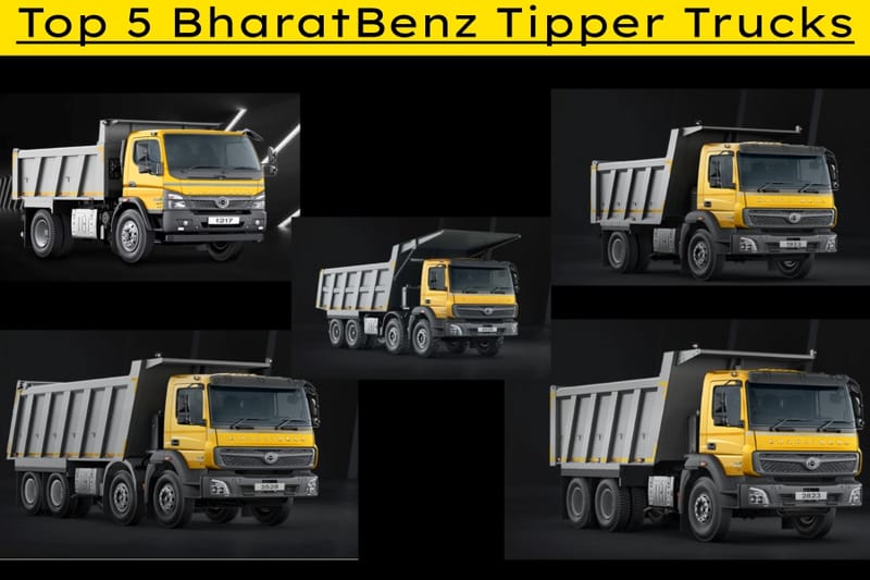 Check Out Top 5 BharatBenz Tipper Trucks: Price & Spec