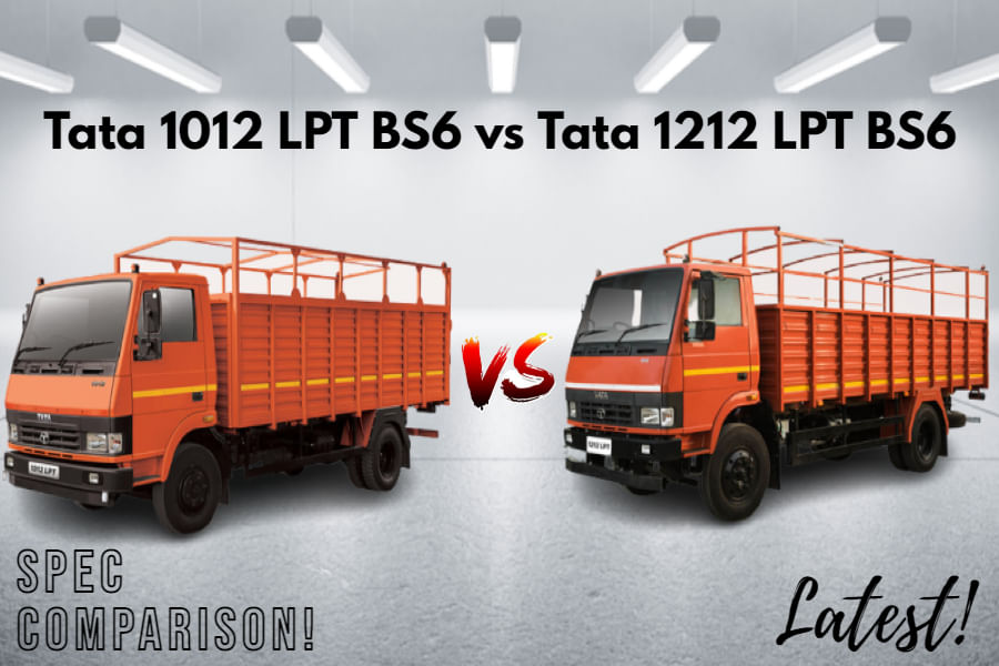Tata 1012 LPT BS6 vs Tata 1212 LPT BS6 Spec Comparison