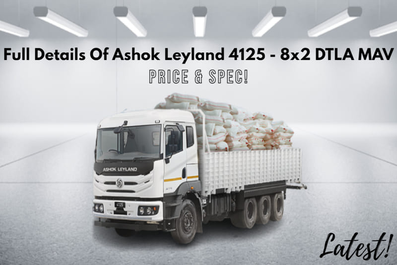 Full Details Of Ashok Leyland 4125 - 8x2 DTLA MAV In India