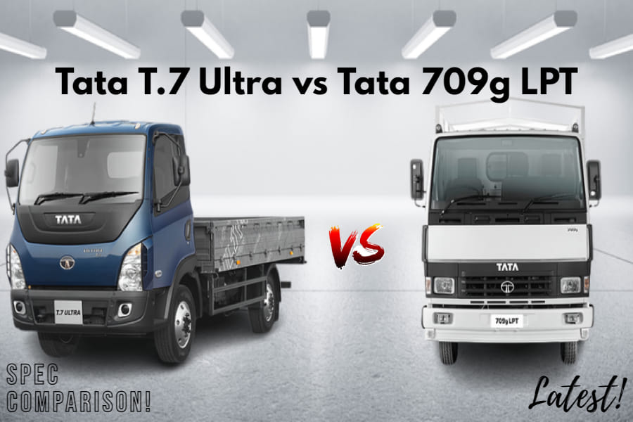 Tata T.7 Ultra Diesel vs Tata 709g LPT CNG Spec Comparison