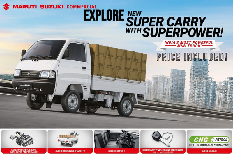 New Maruti Suzuki Super Carry With Advanced K-Series Dual Jet, Dual VVT ...