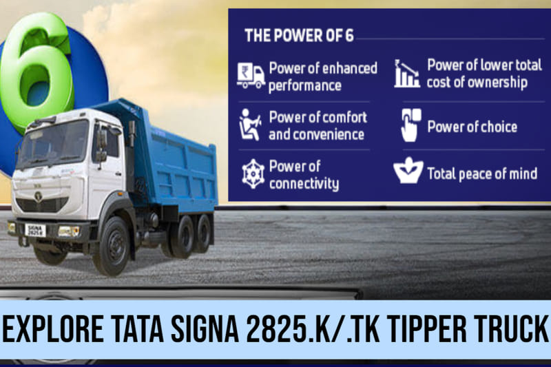 Tata Motors Signa 2825.K/.TK Tipper Truck With World-Class CUMMINS ISBe ...