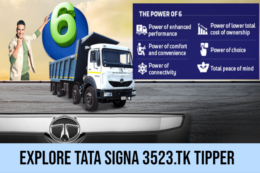 Tata Signa 3523.TK Tipper With High-Performance Cummins ISBe 5.6 BS6 Engine, TATA G1150 9-Speed ...