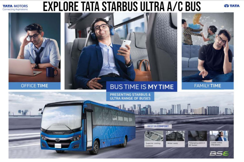 Tata Starbus Ultra 34 + D AC LPO 7.5/44 Bus With Modular Design, New Gen Engine With Increased ...
