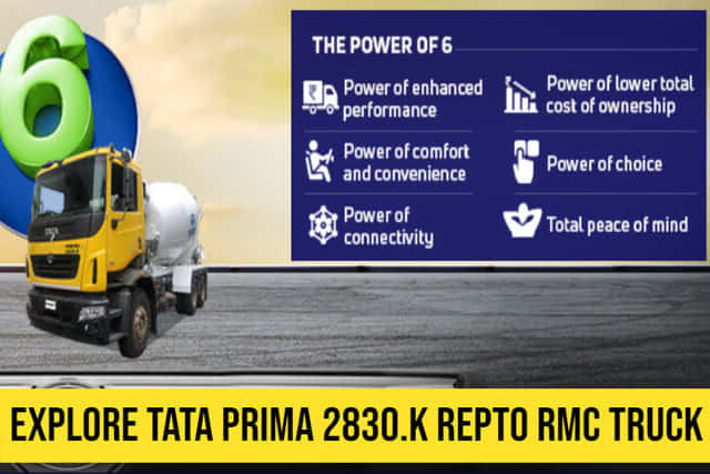 Tata Prima 2830.K REPTO RMC Truck With Cummins ISBe 6.7L BS6 Engine ...