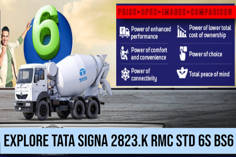 Tata Signa 2823.K RMC STD 6S BS6 Transit Mixer With World-Class Cummins ...