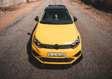 This Modified Volkswagen Polo Wrapped In Satin Yellow Makes 135 Bhp