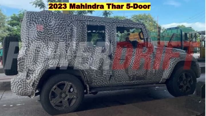 Upcoming Mahindra Thar 5-Door Spied, Gives Glimpse Of Side Profile
