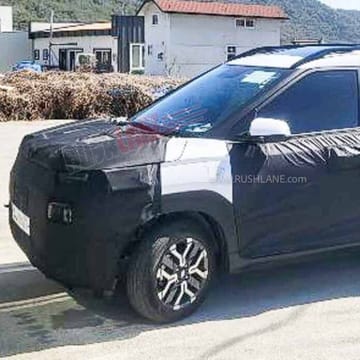2023 Hyundai Ai3 Exter SUV Based On Casper Spied In White Colour