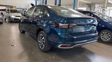 Volkswagen Virtus 2023 New Lava Blue Color Reaches Dealerships- Pictures