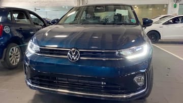 Volkswagen Virtus 2023 New Lava Blue Color Reaches Dealerships- Pictures