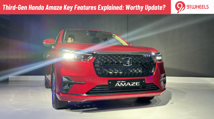 Third-Gen Honda Amaze Key Features Explained: Worthy Maruti Dzire ...