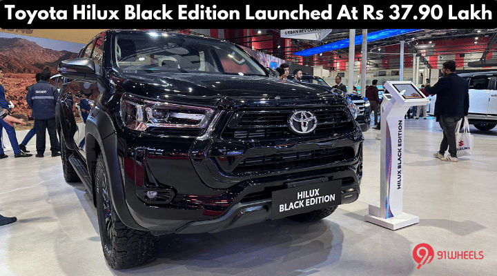 Toyota Hilux Goes All Black With The New Black Edition, Priced At Rs 37 ...
