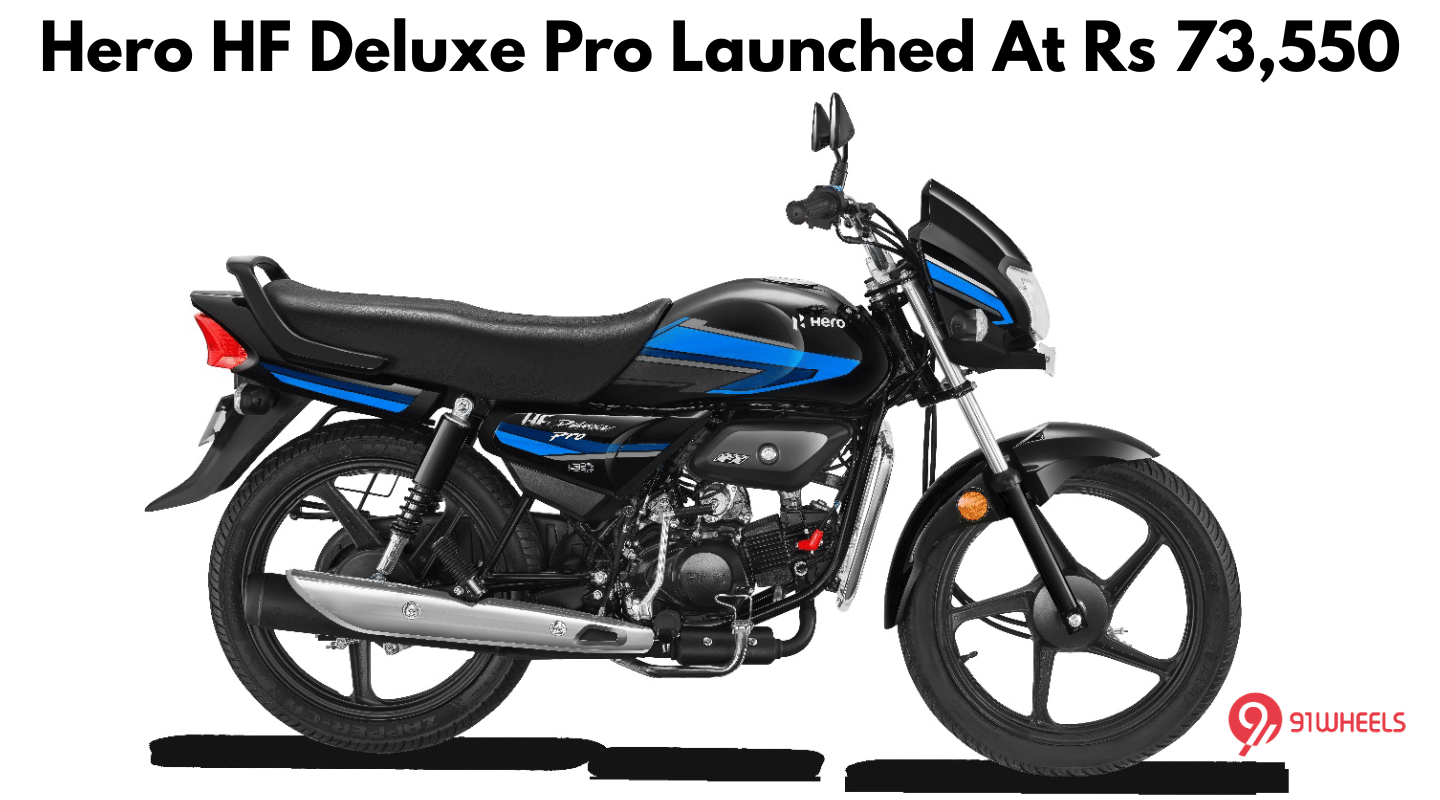 Hero HF Deluxe Pro - New Feature Loaded Variant Launched At Rs 73,550