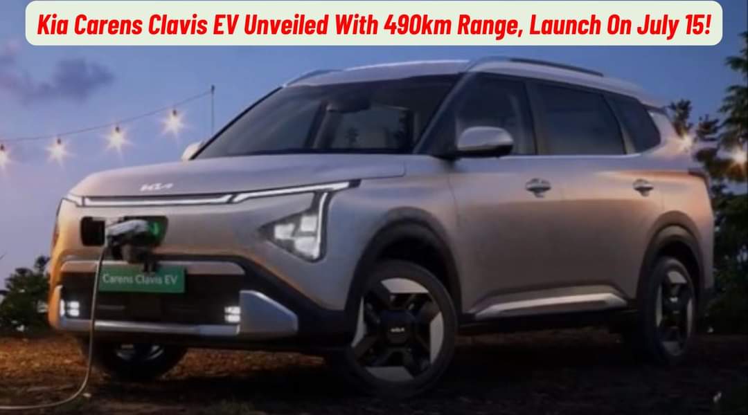Kia Carens Clavis EV Revealed With 490km Claimed Range, Launching On July 15!