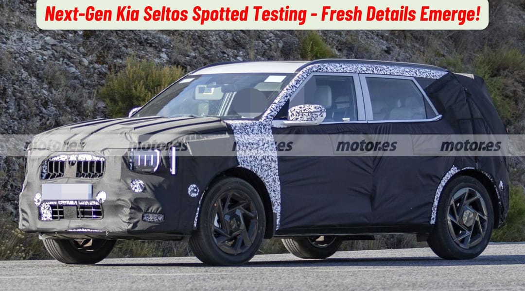 Next-Gen Kia Seltos Spotted Testing - Fresh Details Emerge!