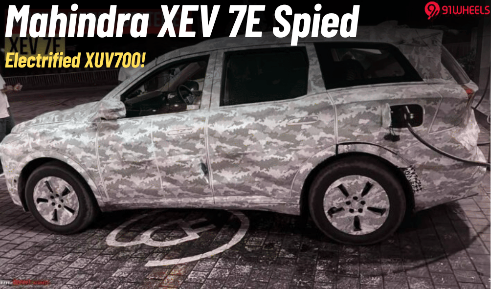 Mahindra XEV 7e (XUV700 EV) Spied At A Charging Dock- Details