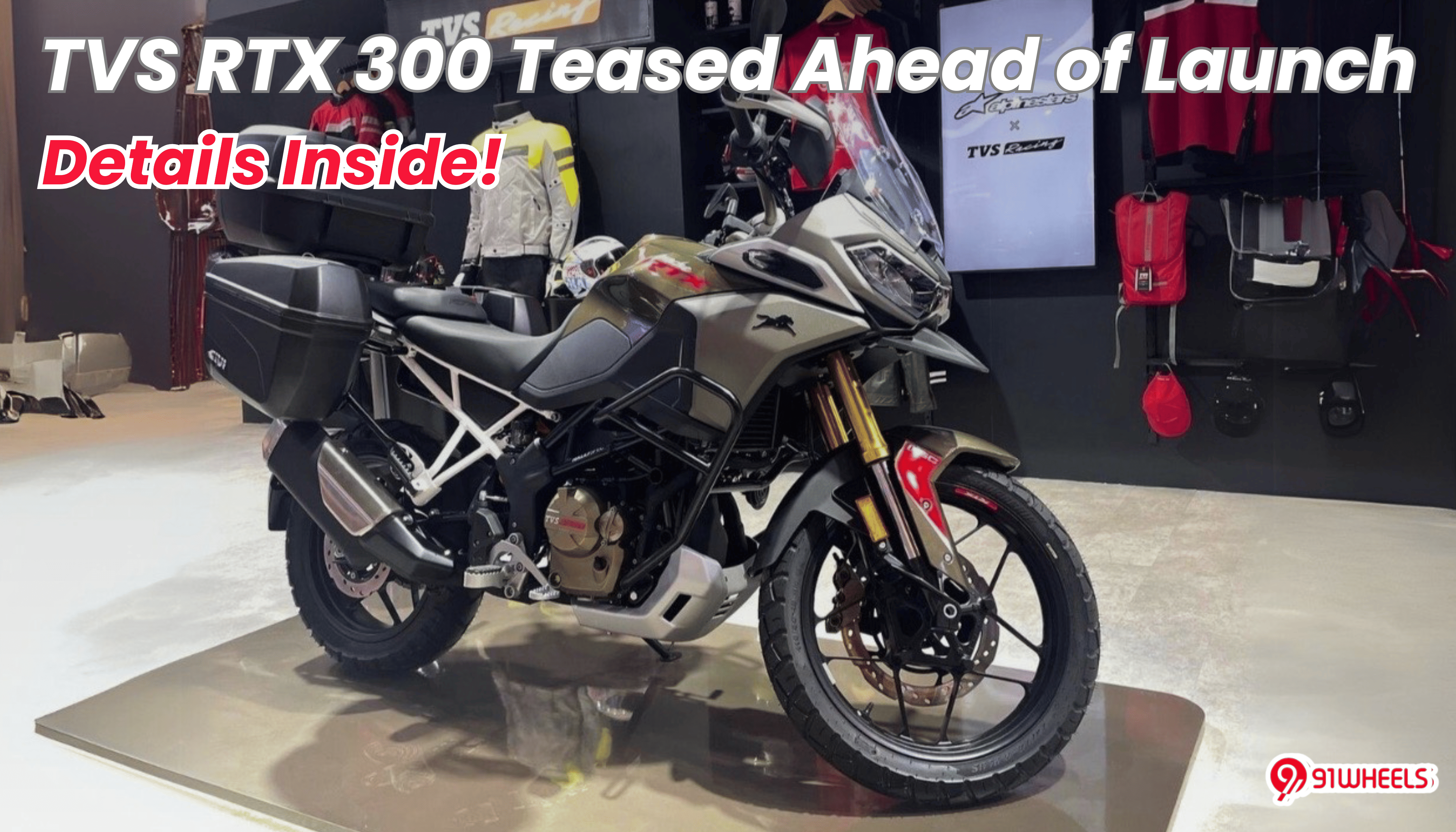 TVS RTX 300 Teased Ahead of Launch: Here's All You Can Expect
