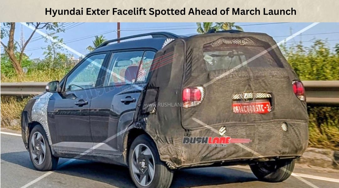 Hyundai Exter Facelift Spotted Ahead of March Launch